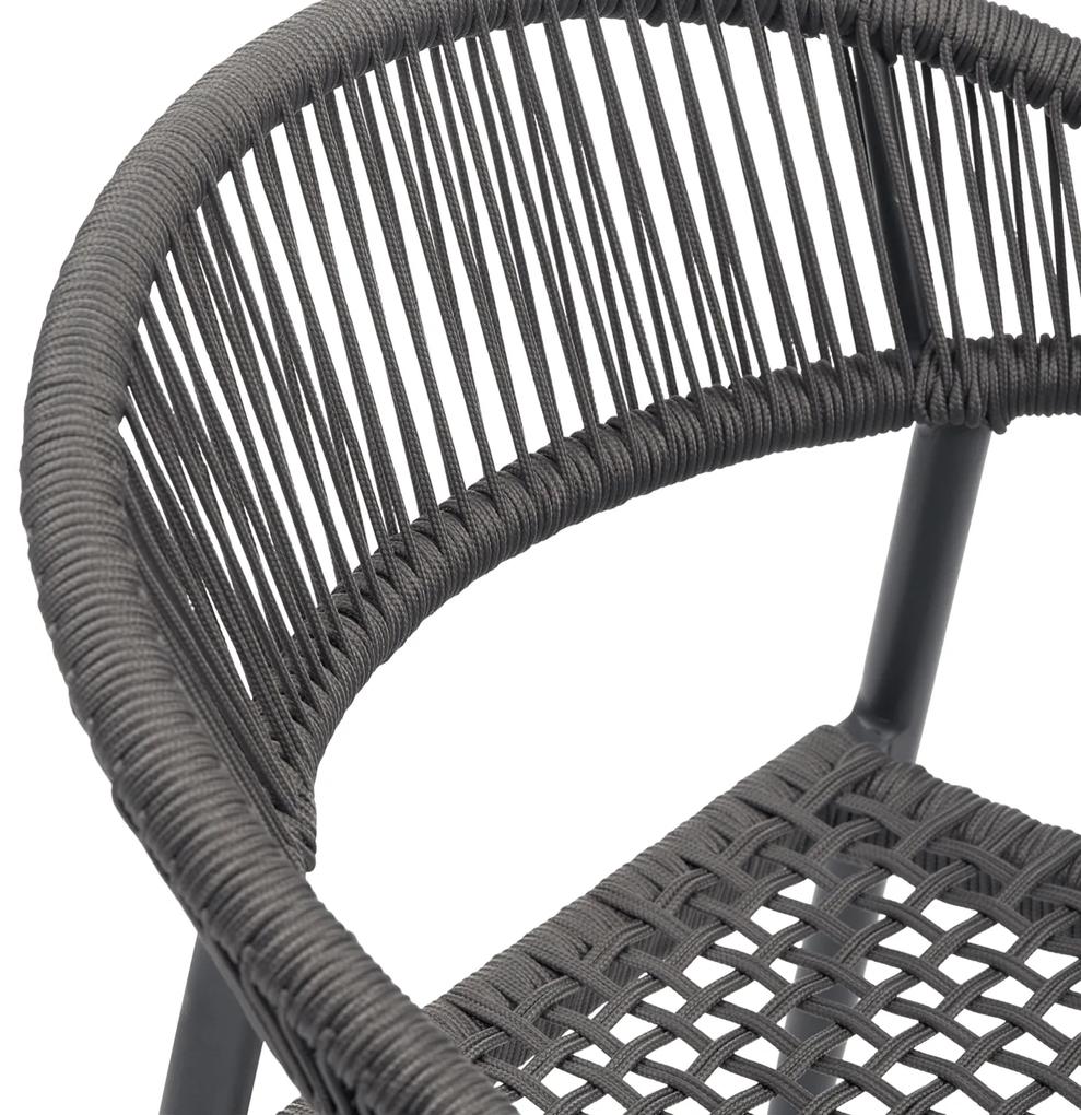 Set dvou zahradních židlí elvira černá MUZZA