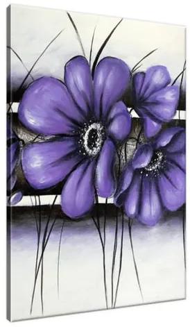 Ručně malovaný obraz Tajemný fialový Vlčí mák 70x100cm RM2460A_1AB