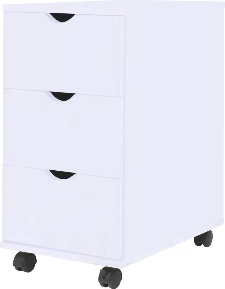 Komoda se zásuvkami -  bílá | 33x45x60 cm