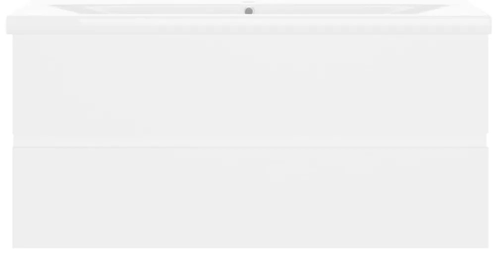 vidaXL Marketos Skříňka se zápustným umyvadlem bílá kompozitní dřevo