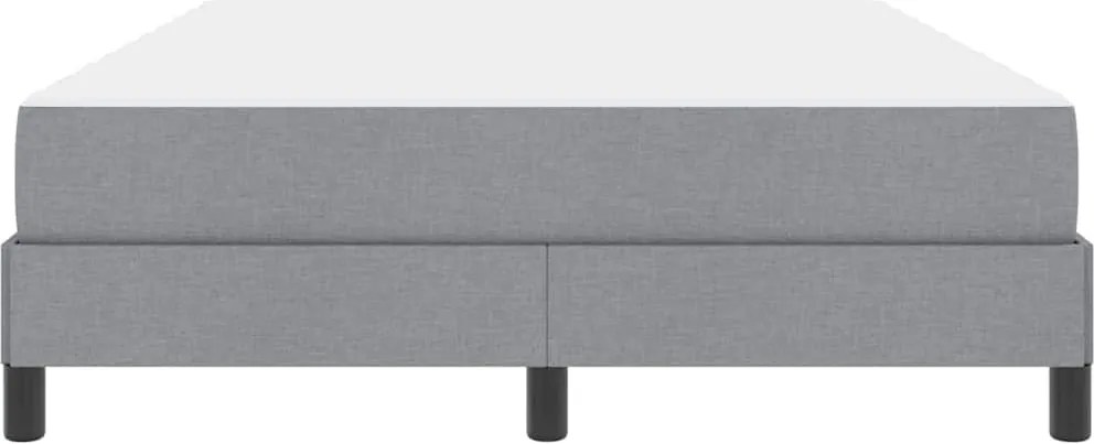 Postel s boxspringem Světle šedá 160 x 200 cm textil 3398500