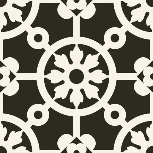 Dlažba Del Conca Paris nero 20x20 cm mat 20PR00YNA