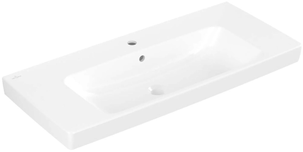 Villeroy & Boch Architectura - Umyvadlo 100x45 cm, s přepadem, otvor pro baterii, alpská bílá 4A87A501
