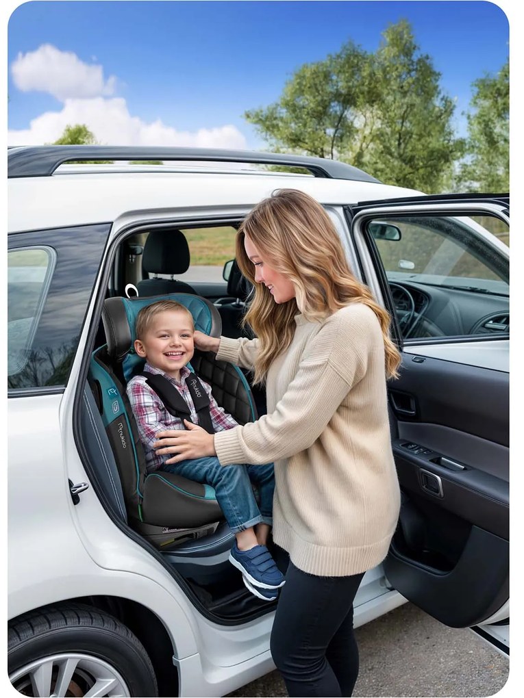 Dětská autosedačka Nukido Prestige Line černá-modrá 0-36 kg ISOFIX