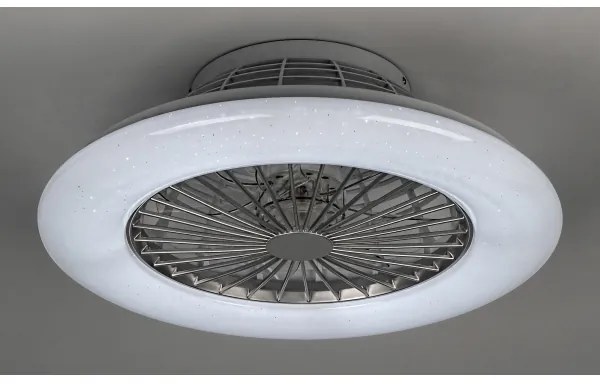 Rabalux - LED Stmívatelné stropní svítidlo s ventilátorem LED/30W/230V + DO