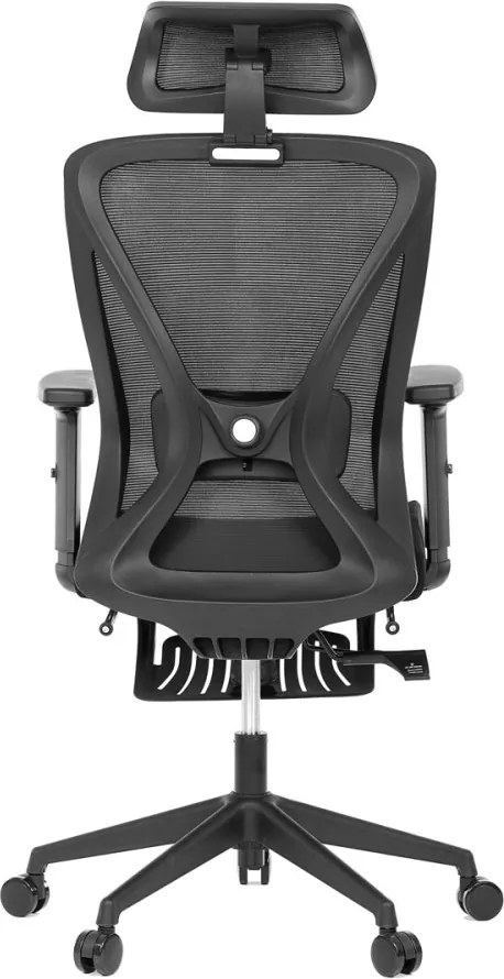 Kancelářská židle KA-S257 BK, synchronní mechanismus, černá síťovina (62 x 72) cm