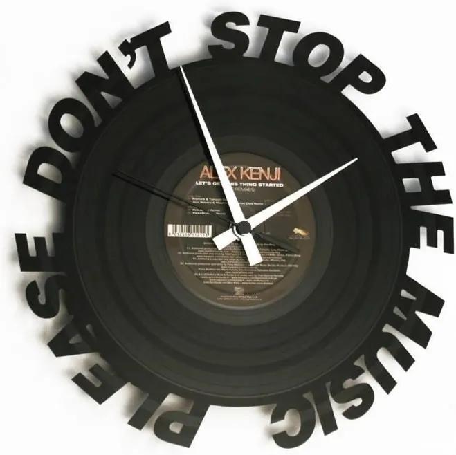 Designové nástěnné hodiny Discoclock 084 Dont Stop Music 30cm