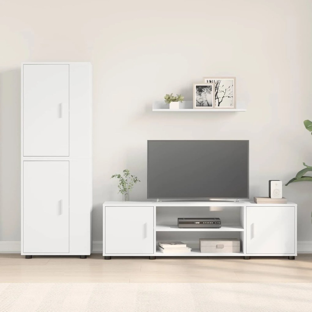 Sestava TV skříněk Bílá Kompozitní dřevo 3397896