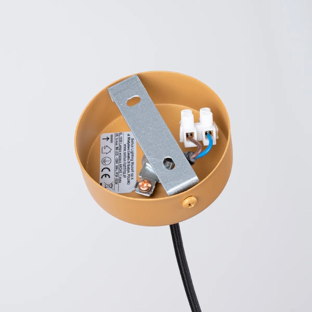 Sollux Lighting Závěsné svítidlo ARCHE 1 zlaté