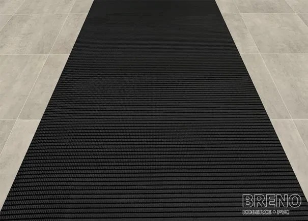 Breno Koupelnová pěnová předložka SOFTY-TEX 79803.2 černá, šíře 65 cm, Černá
