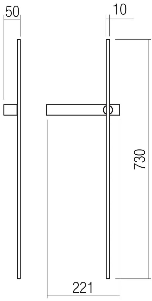 Světla a lustry REDO GROUP Redo TANGENT zlaté nástěnné světlo CCT LED 6W