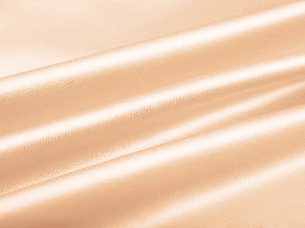 Biante Saténový čtvercový ubrus polyesterový Satén LUX-L046 Béžový 120x120 cm