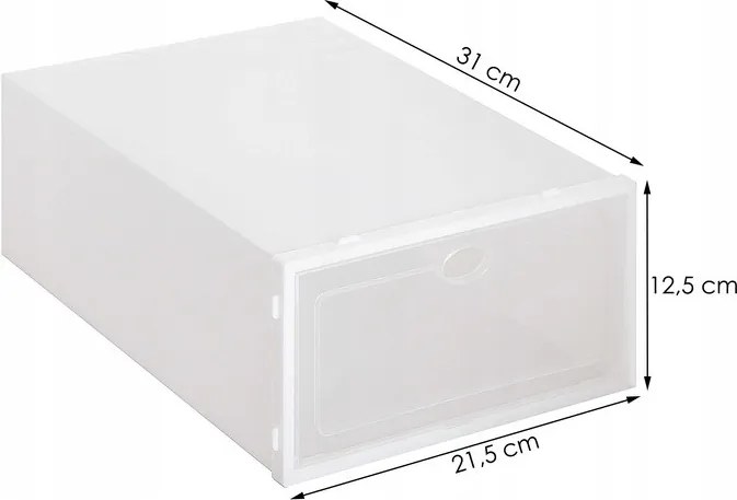 Úložný box 21x31x12 cm, průhledný SPRINGOS HA3007