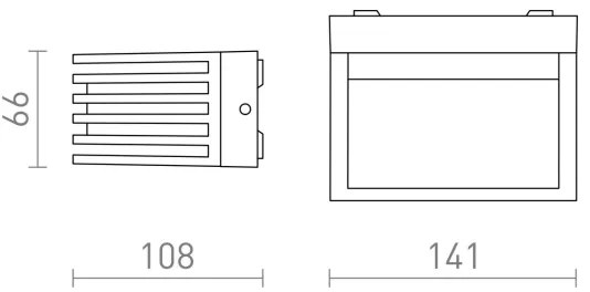 RED -Design Rendl-R13564- LED Venkovní nástěnné svítidlo CLAIRE LED/6W/230V IP54