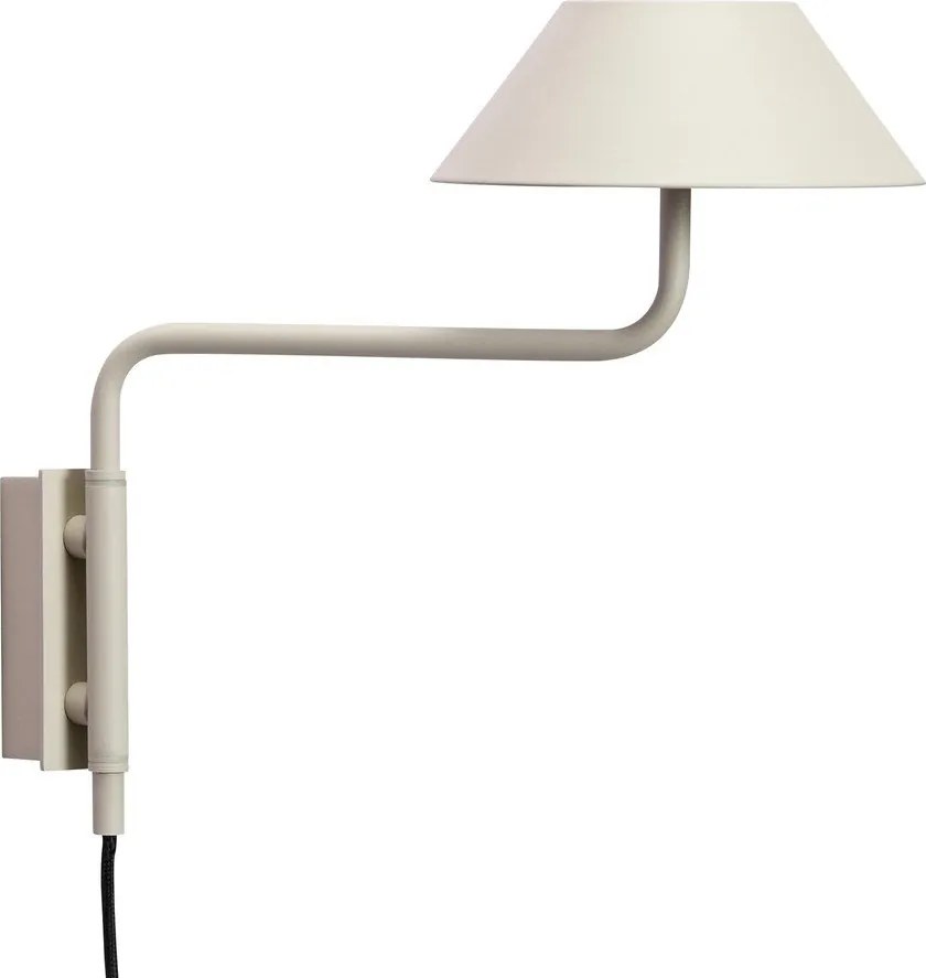 Béžové kovové LED stmívatelné nástěnné svítidlo do zásuvky ø 30 cm Cover – Hübsch
