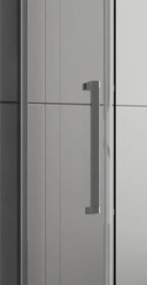 FORTE Sprchové dveře URBAN ESSENCE N1FS BARVA rámu - Hliník bílý, Rozměr A - 100 cm, Směr zavírání -  Levé (SX), Výplň - Stampato C bezpečnostní sklo - 6 mm BEN10SXB2