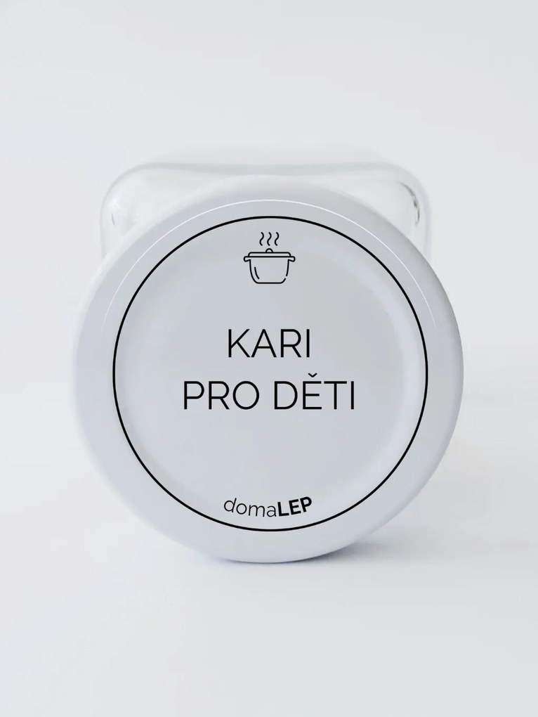Samolepka na kořenky KARI PRO DĚTI průhledná 5 cm základní písmo