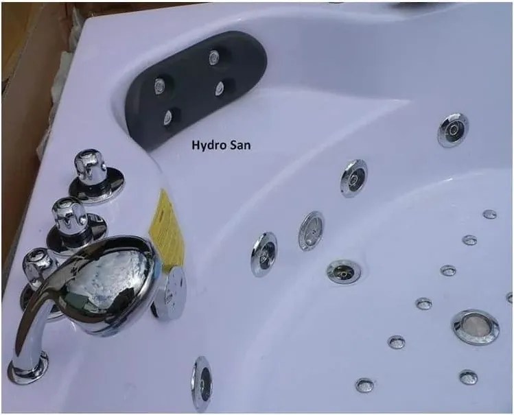 BPS-koupelny Hydromasážní vířivá vana TIGA 604H 152x152 s ohřevem vody