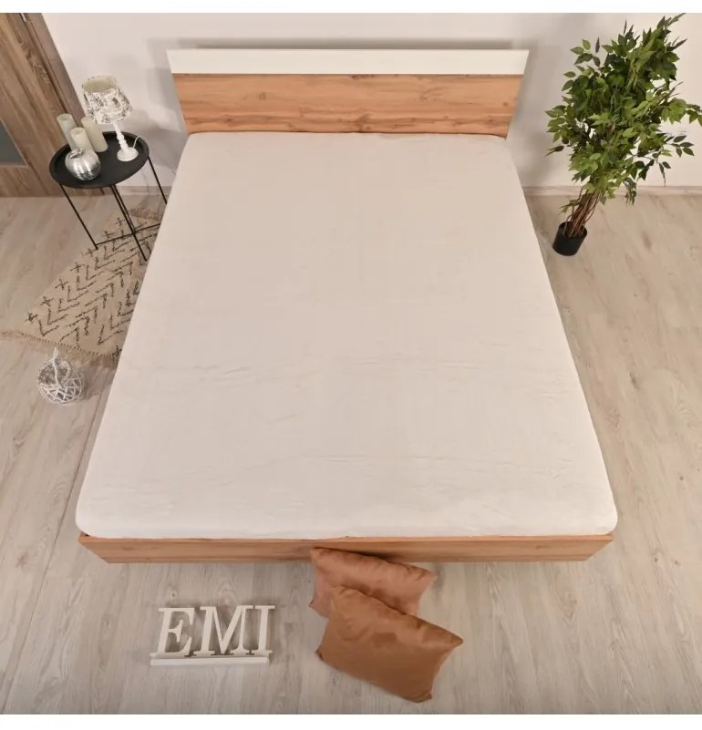 Plachta ložní z mikroplyše krémová EMI, Plachta 90x200