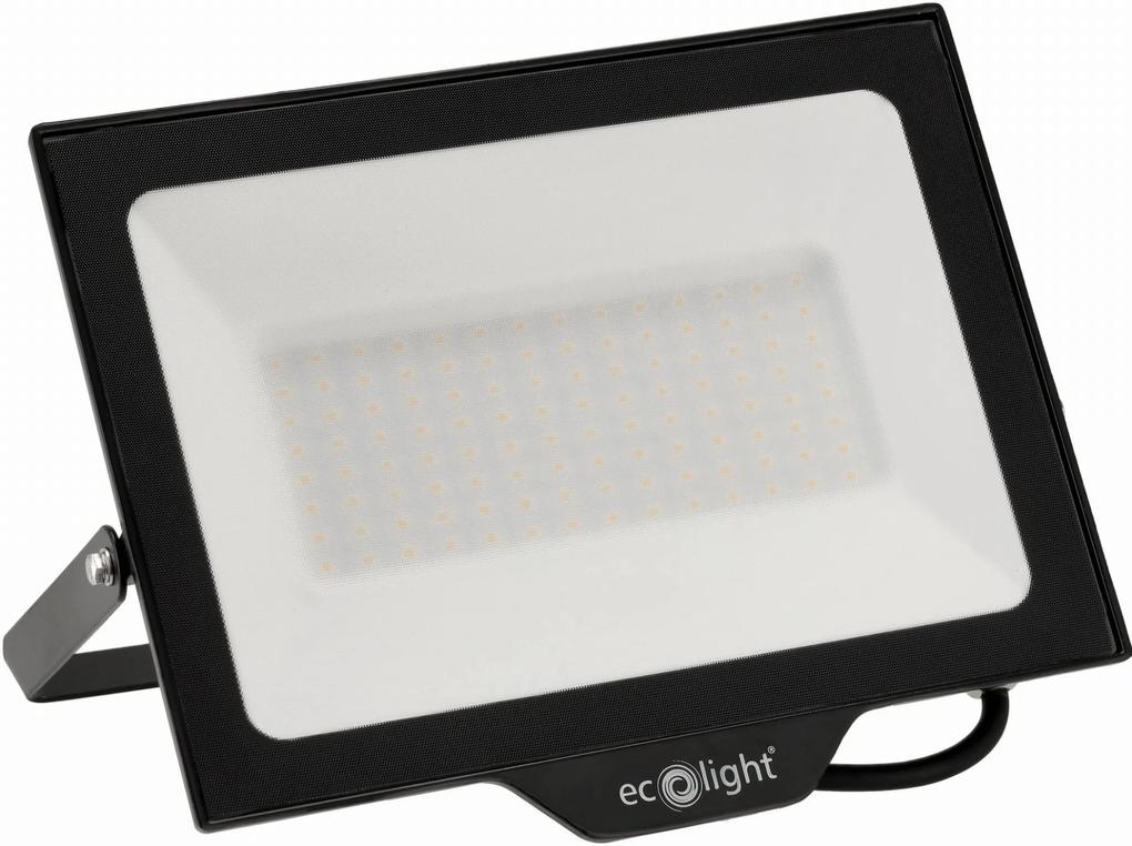 ECOLIGHT LED reflektor 200W 2v1 - neutrální bílá + čidlo pohybu