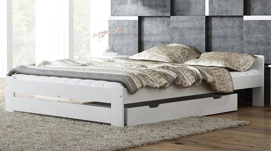 Dřevěná postel Niwa 160x200 + rošt ZDARMA (Barva dřeva: Olše)