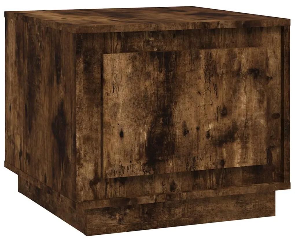Konferenční stolek kouřový dub 51 x 50 x 44 cm kompozitní dřevo