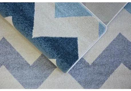 koberec NORDIC cikcak modrý FA66 velikost 180x270 cm | krásné koberce cz
