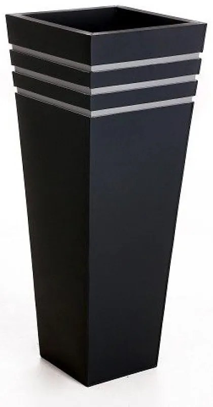 Květináč NEW CLASSIC, pozink, výška 80 cm, antracit, vč. zavlaž. systému