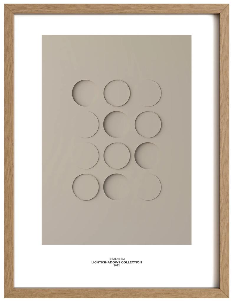 Idealform Poster no. 4 Shadow forms Barva: Terracotta, Velikost: 500x700 mm