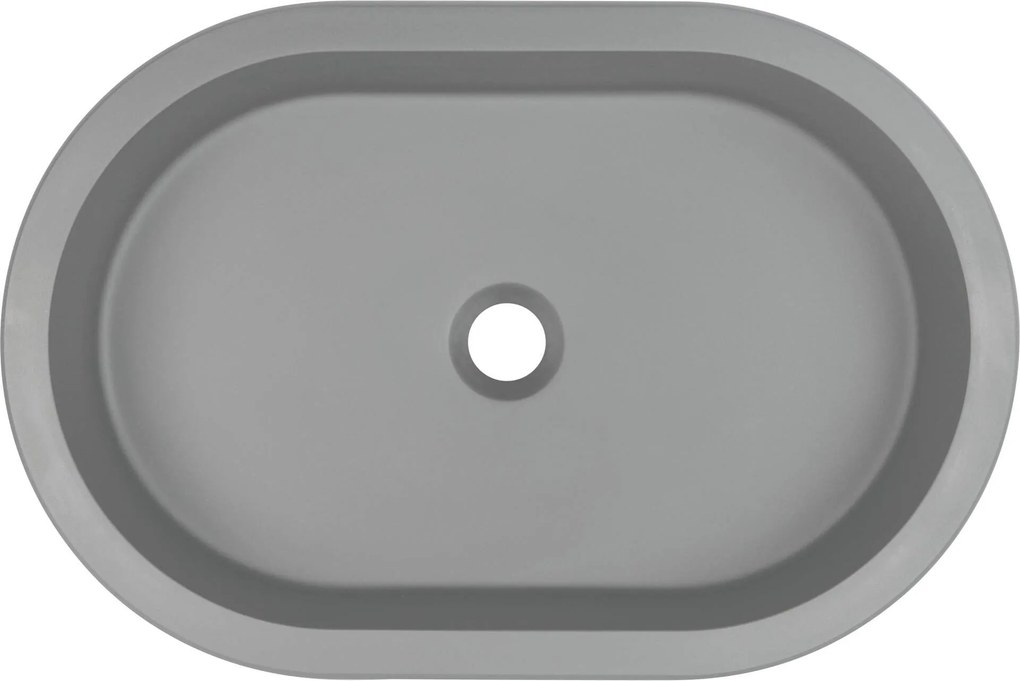 Deante Granite washbasin, undermount/inset, oval