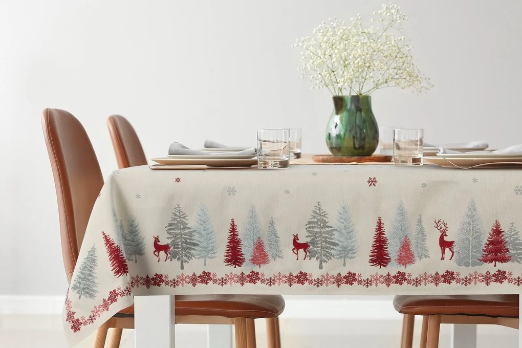 VÁNOČNÍ UBRUS NOEL 45X140 CM VZOROVANÝ
