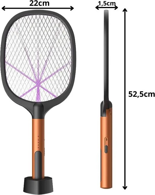 Verk Group Elektrická plácačka na mouchy a komáry uv insekticidní lampa se stojanem