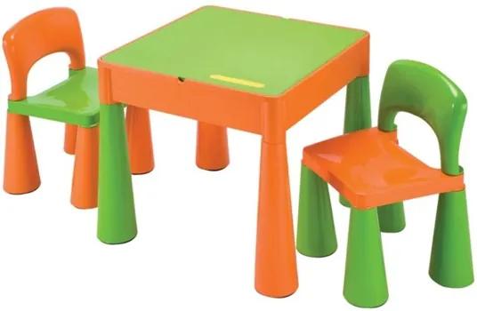 NEW BABY | New Baby set | Dětská sada stoleček a dvě židličky NEW BABY oranžová | Oranžová |