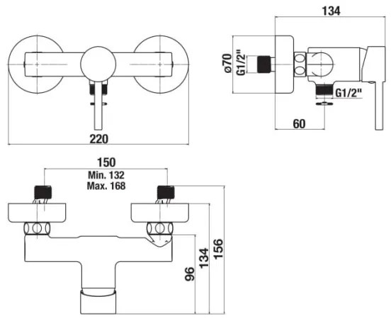 JIKA H3312F70044001 - Sprchová baterie MIO lesklý chrom