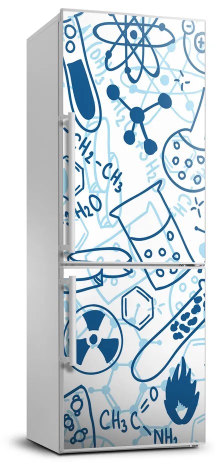 Wallmuralia Samolepící nálepka na ledničku Chemie pozadí 60x180 cm