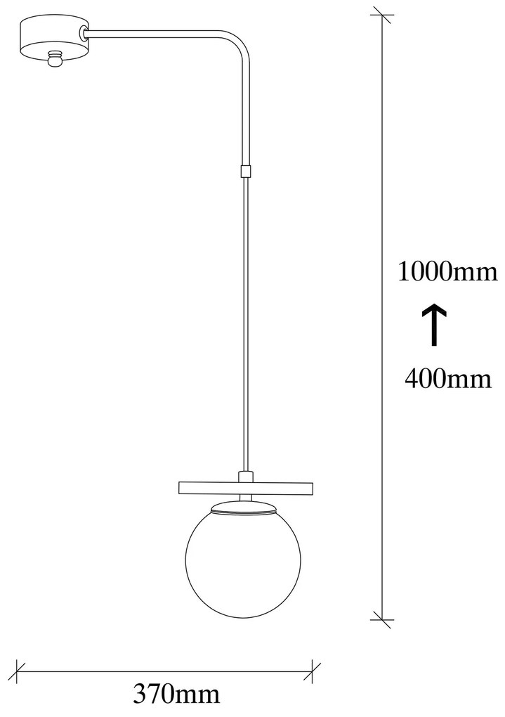 OPVIQ Závěsné osvětlení UZUM single 37 cm 892OPV1614