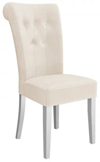 Jídelní židle ST65, Barva: bílý polomatný, Potah: Magic Velvet 2217