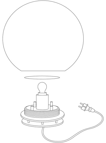 Eglo 98105 - LED RGBW Venkovní lampa MONTEROLO-C 1xLED/9W/230V IP65 pr.300