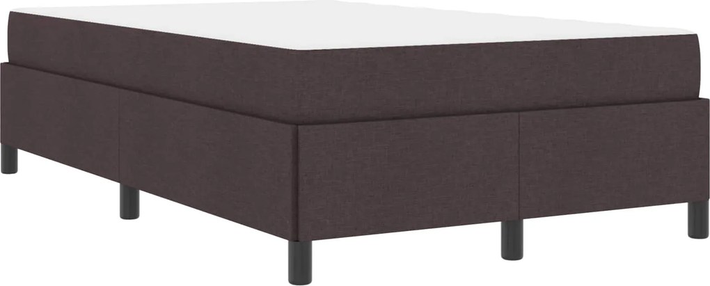 Postel s boxspringem Tmavě hnědá 120 x 200 cm textil 3398853