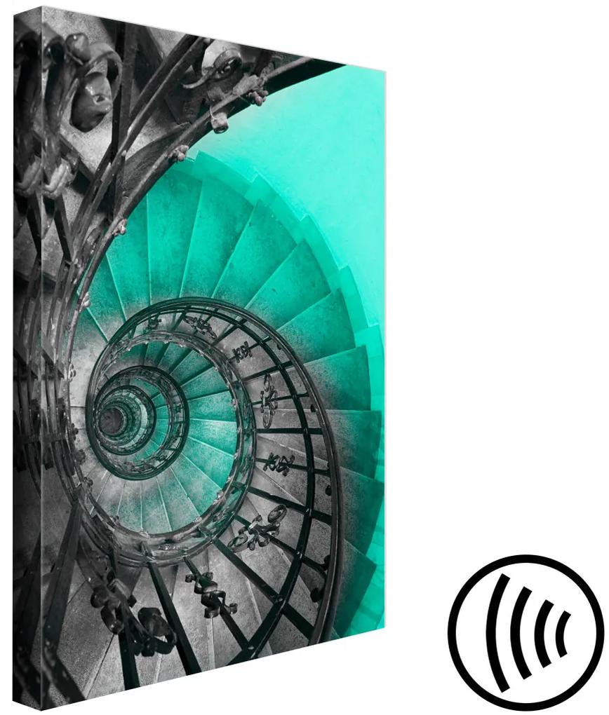 Obraz Spirálová architektura (1 díl) - Abstraktní schody v zatáčce