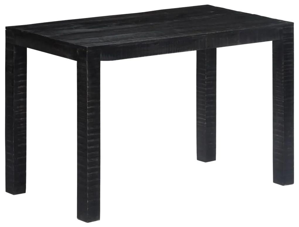 Jídelní stůl - masivní mangovníkové dřevo - černý | 118x60x76 cm