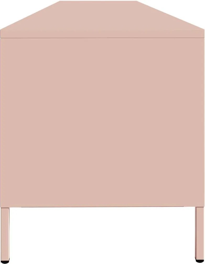 TV skříňka růžová 202 x 39 x 43,5 cm ocel válcovaná za studena 3307150