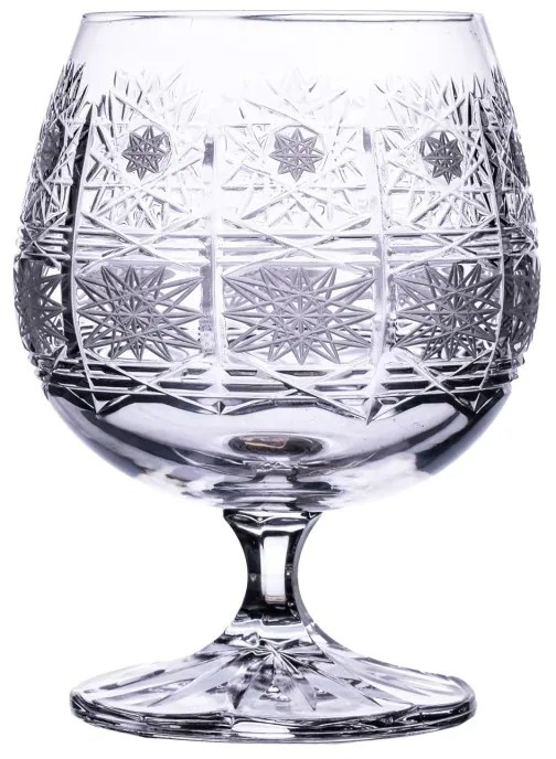 Onte Crystal Bohemia Crystal ručně broušené sklenice na rum, brandy a koňak 500pk 250 ml 2KS