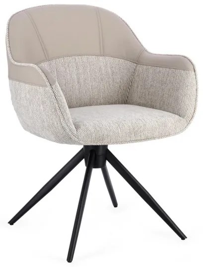 BIZZOTTO Otočné křeslo ISOTTA BEIGE 0733504