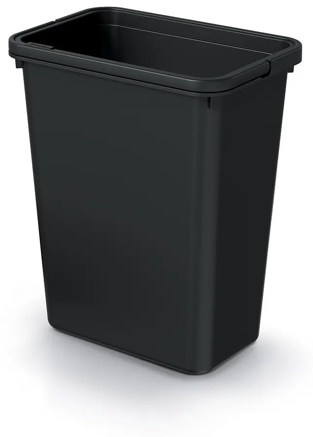 PRO Odpadkový koš SYSTEMA BASIC recyklovaný černý, objem 10l