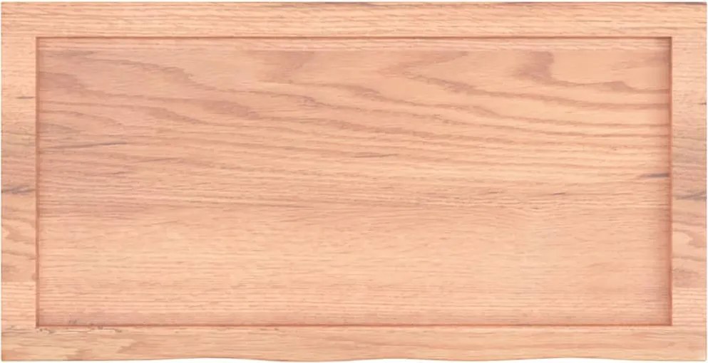 Koupelnová deska hnědá 80x40x(2-6) cm ošetřený masivní dřevo 3156118
