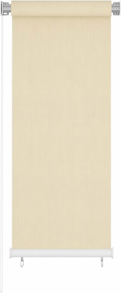 Venkovní roleta krémová 65 (Š) x 140 (V) cm HDPE 312601