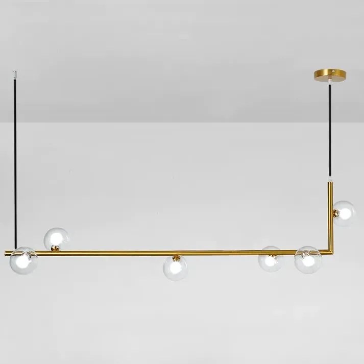 Toolight - Závěsné svítidlo 6xG9 25W APP690-6CP, zlatá, OSW-05470