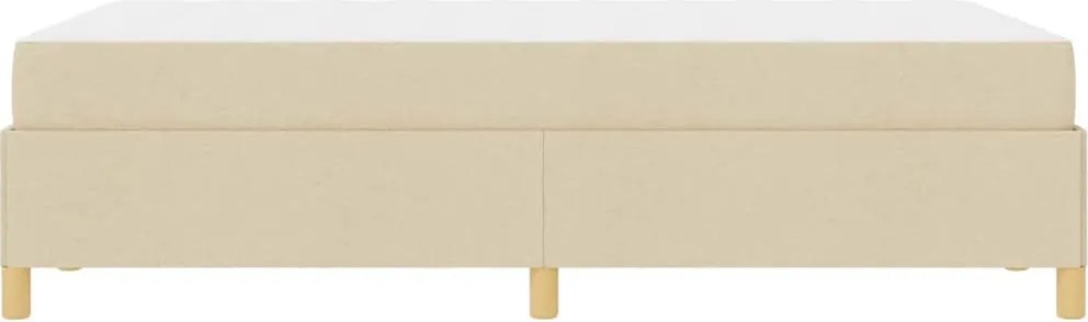 Rám postele Krémová 120 x 190 cm textil 3398925