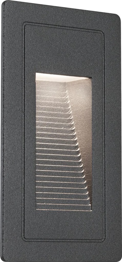 P 94382 Venkovní vestavné svítidlo do zdi High LED černá IP44 4W 230V teplá bílá 105x60mm - PAULMANN